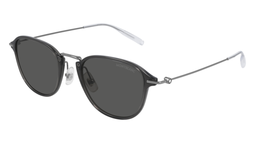 Montblanc Sunglass Man Grey Ruthenium Grey Sunglasses - MB0155S-001 ...